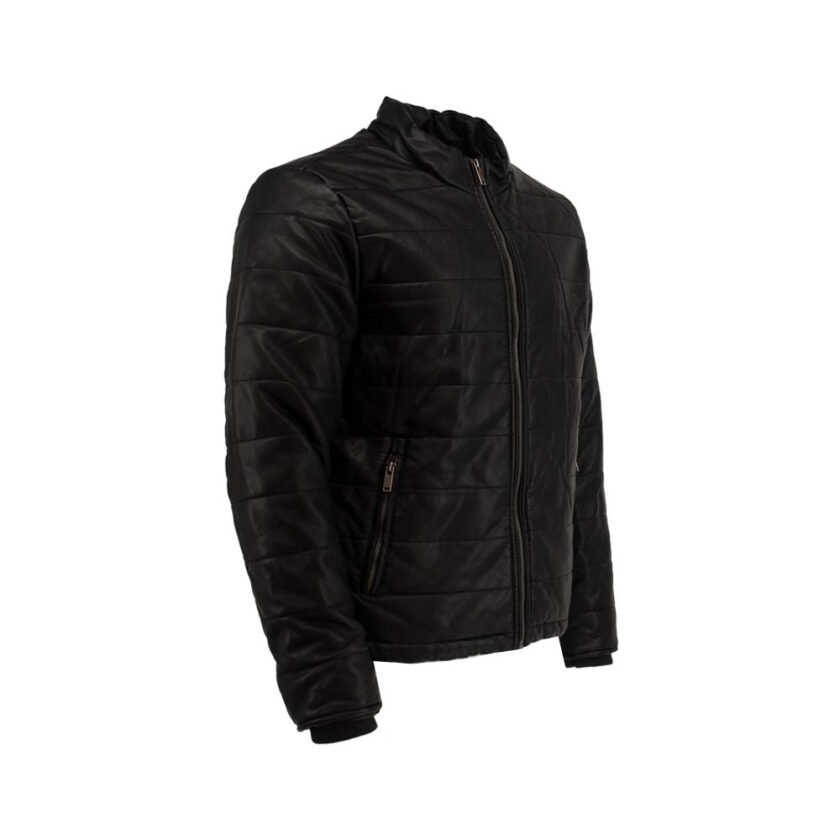 Men’s Jacket Black Leatherette Brokers | Moda Rossi